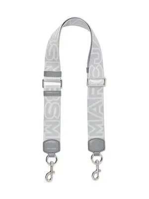 Marc Jacobs The Outline Logo Webbing Strap - Wolf Grey Multi