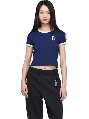 Marc Jacobs Ringer Baby Tee - Navy Multi