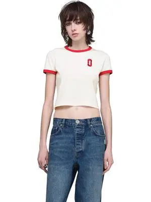 Marc Jacobs Ringer Baby Tee - White Multi