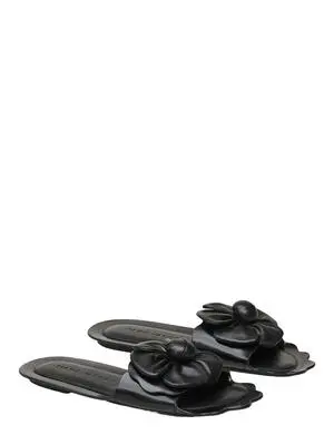 Marc Jacobs The Daisy Flat Sandal Black