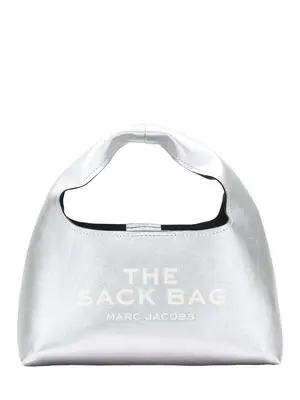 Marc Jacobs The Metallic Leather Mini Sack Bag - Silver
