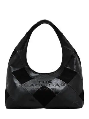Marc Jacobs The Suede Patchwork Sack Bag - Black Multi
