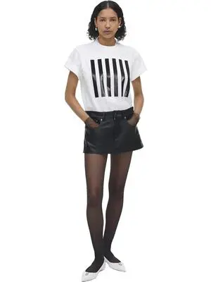 Marc Jacobs The Leather Skort - Black
