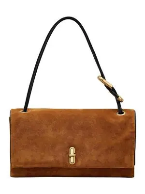 Marc Jacobs The Suede Large Dual Bag In Copper