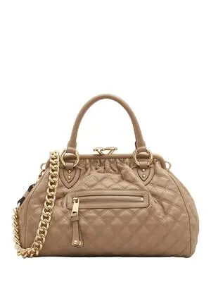 Marc Jacobs Re-edition Quilted Leather Stam Bag - Camel