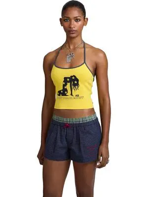 Marc Jacobs Ice Studios Triple Strap Halter Top - Yellow