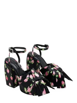 Marc Jacobs The Bow Platform Heel Black Multi