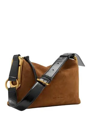 Marc Jacobs Scene Medium Shoulder Bag In Suede In Copper