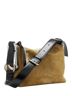 Marc Jacobs Scene Medium Shoulder Bag In Suede In Hazelnut