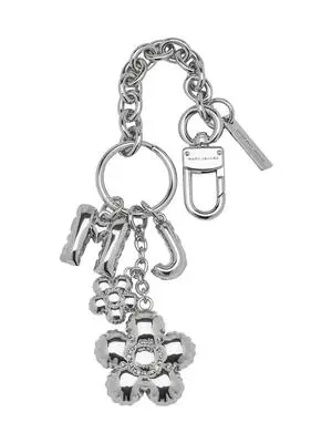 Marc Jacobs Balloon Daisy Cluster Bag Charm - Nickel