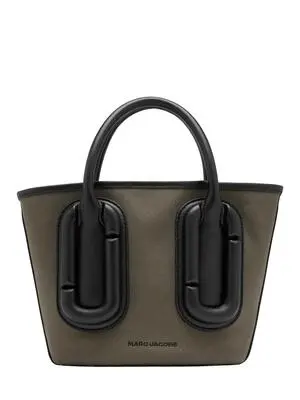 Marc Jacobs Babe Small Tote In Canvas Bag - Forest/black