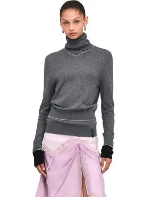 Marc Jacobs Layered Turtleneck Sweater - Grey