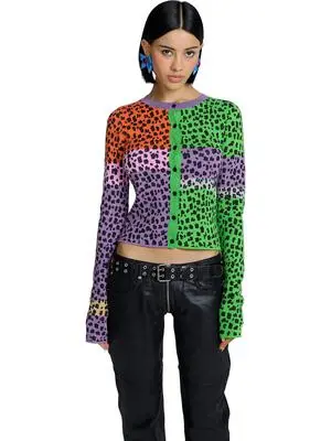 Marc Jacobs Crazy Cheetah Cardigan - Multi