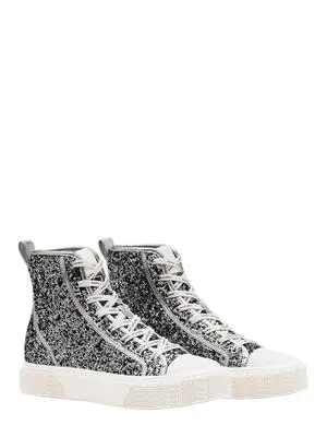 Marc Jacobs Sequin High Top Sneakers - Silver