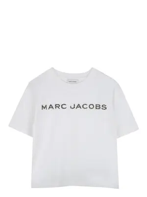 Marc Jacobs Crystal Daisy Logo T-shirt - White