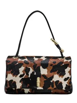 Marc Jacobs The Cow Haircalf Large Dual Bag In Mocha Multi