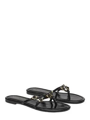 Marc Jacobs The Leather Kiki Sandal Black