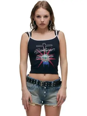 Marc Jacobs Saint And Sinner Cami - Black Multi