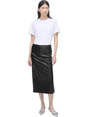 MARC JACOBS MARC JACOBS Leather Slim Skirt