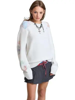 Marc Jacobs Characters Knit Sweater - Ivory Multi