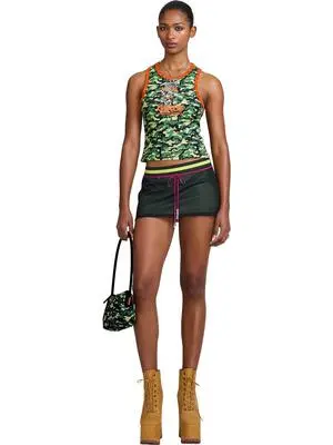MARC JACOBS Marc Jacobs X Ice Studios Layered Mesh Mini Skirt