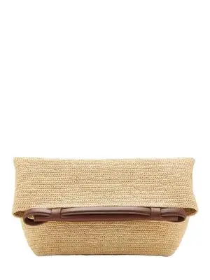 JANESSA LEONÉ Auden Small Raffia Bag