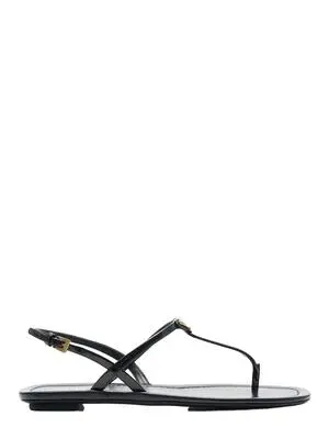 Prada Leather Sandals - Black