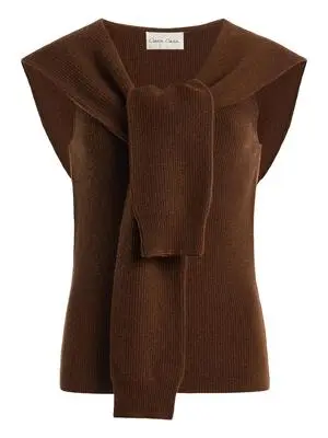 Cara Cara Ember Wool-cashmere Knit Top - Brown