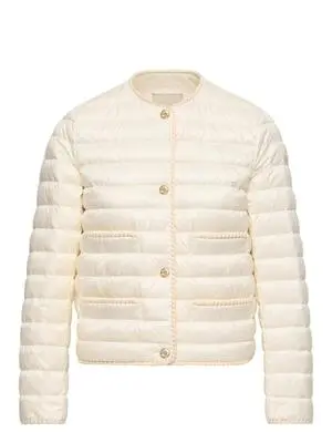 Moncler Circaete Braided Trim Short Down Jacket - White