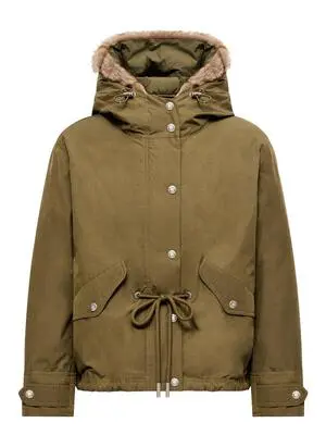 MONCLER MONCLER COLLECTION Effraie Shearling Trimmed Down Parka