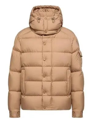 Moncler Maya Hooded Short Down Jacket - Beige
