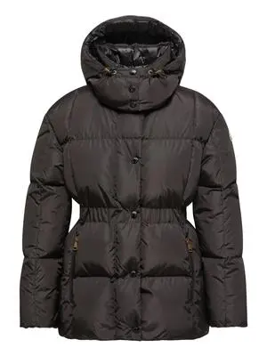 Moncler Agneux Hooded Short Down Jacket - Black