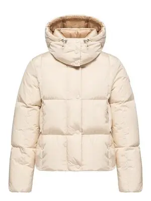 Moncler Castlenew Hooded Down Jacket - White