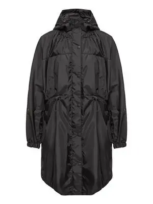 Moncler Canvas Long Parka - Black