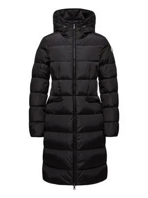 Moncler Avocette Hooded Long Down Jacket - Black