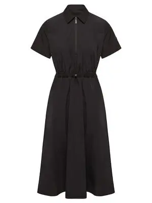 MONCLER Pleated Mid-Length Shirt Dress