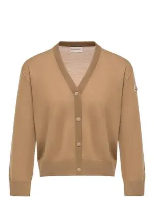 Moncler Wool Cardigan - Beige