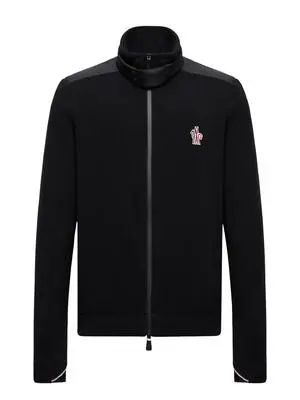 Moncler Zip-up Turtleneck Sweatshirt - Black