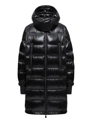 Moncler Rochelairs Hooded Long Down Jacket - Black