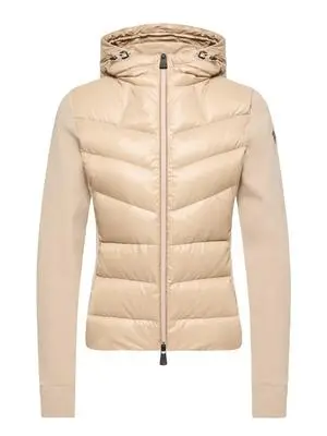 Moncler Padded Zip-up Hoodie - Beige