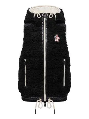 Moncler Teddy Hooded Insulated Vest - Black