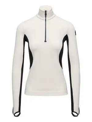 Moncler Polartec® Half-zip Technical Base Layer - White
