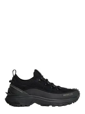 Moncler Trailgrip Lite 3 Nubuck & Suede Lace-up Sneakers - Black