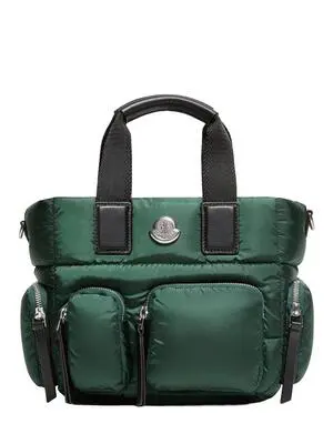 Moncler Caradoc Quilted Nylon Tote Bag - Green