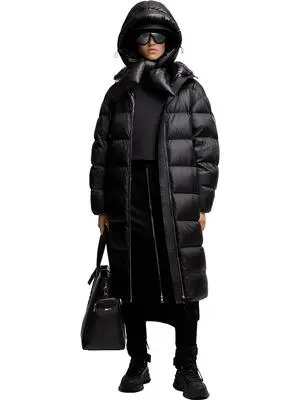 MONCLER X EDWARD ENNINFUL Thiol Long Down Jacket - Black