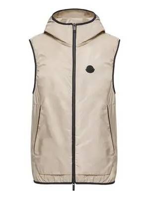 Moncler MONCLER COLLECTION Moretan Hooded Vest Beige