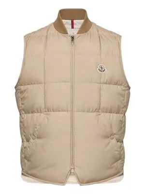 Moncler MONCLER COLLECTION Elberton Quilted Down Vest Beige