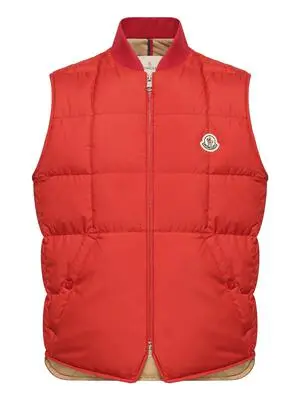 Moncler MONCLER COLLECTION Elberton Quilted Down Vest Red