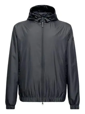 Moncler Domene Hooded Jacket With Water-repellent Finish - Black