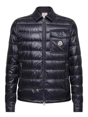 Moncler Mourillon Down Shirt Jacket - Blue
